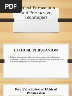 AFOREST Persuasive Techniques Guide | PDF | Mnemonic | Question