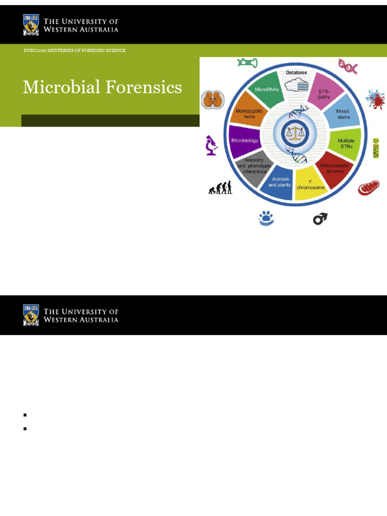 Microbial Forensics Basic | PDF | Rna | Biological Warfare