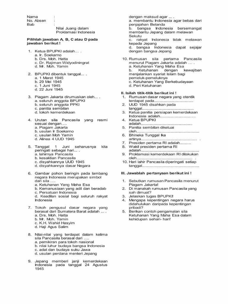 Pkn Kelas 6 Sd Semester 1 Docx | PDF