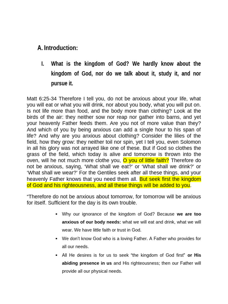 Understanding The KIngdom of God | PDF | Adam | Jesus