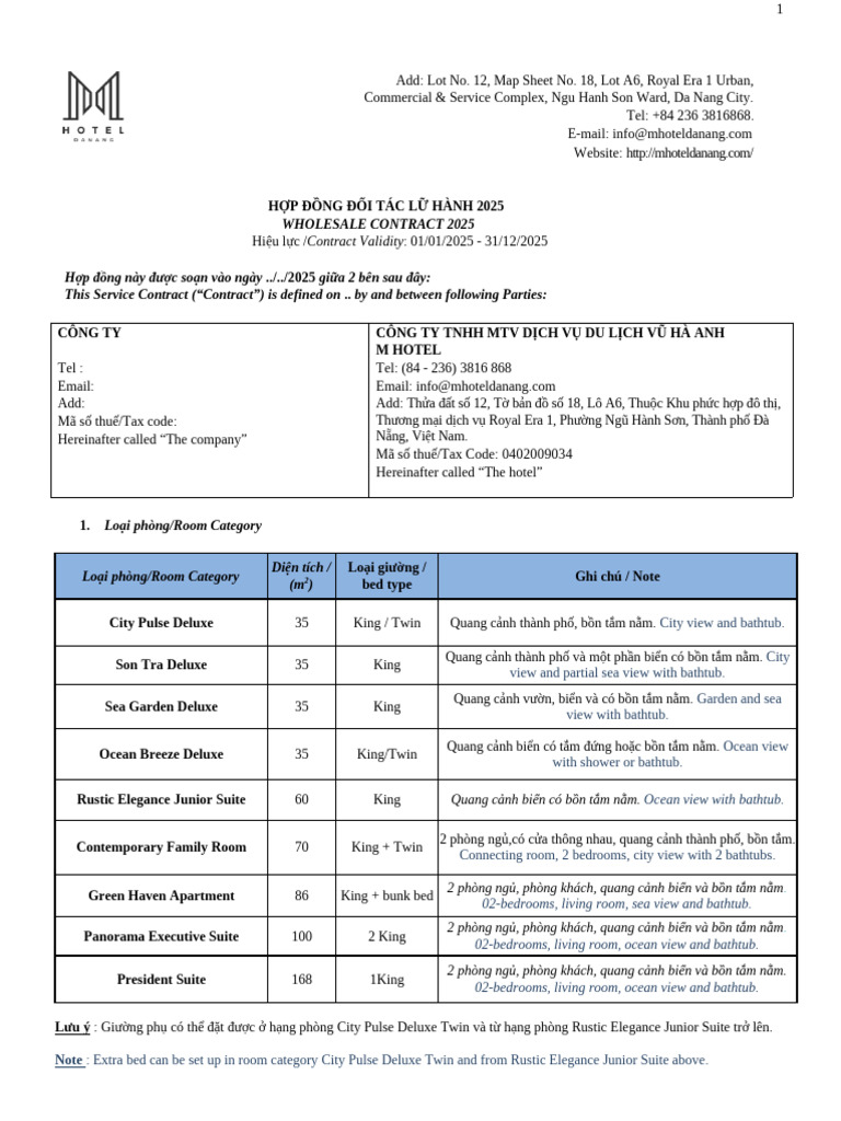 HD 2025 M HOTEL | PDF