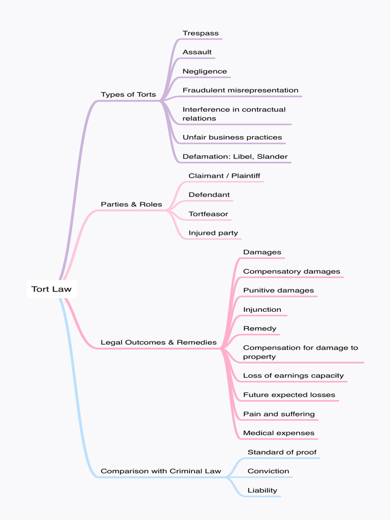 Word-Map Tort Law | PDF