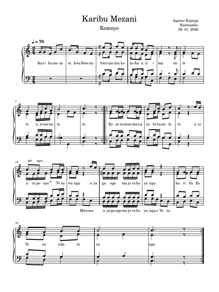 Karibu Mezani | PDF