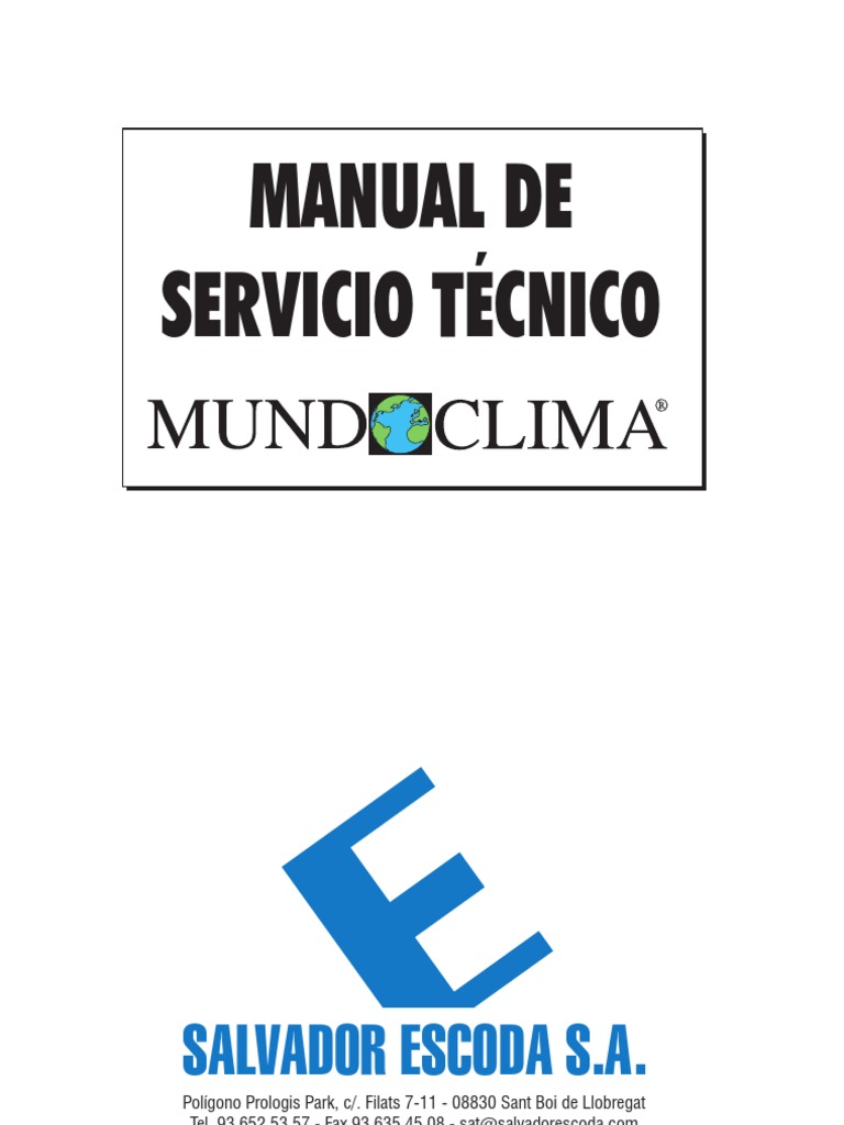 Manual Tec Nico Mundo Clim A | PDF | Caldera | Refrigeración