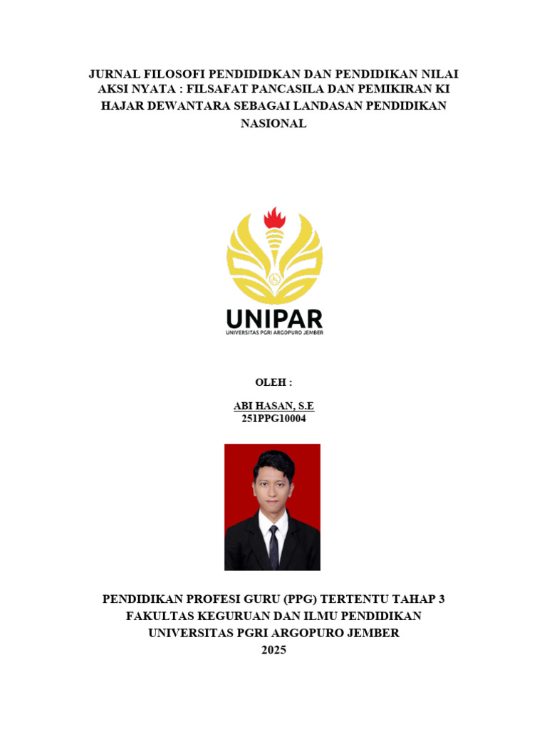 Abi Hasan - 251PPG10004 - Filsafat Pancasila Dan Pemikiran Ki Hajar ...