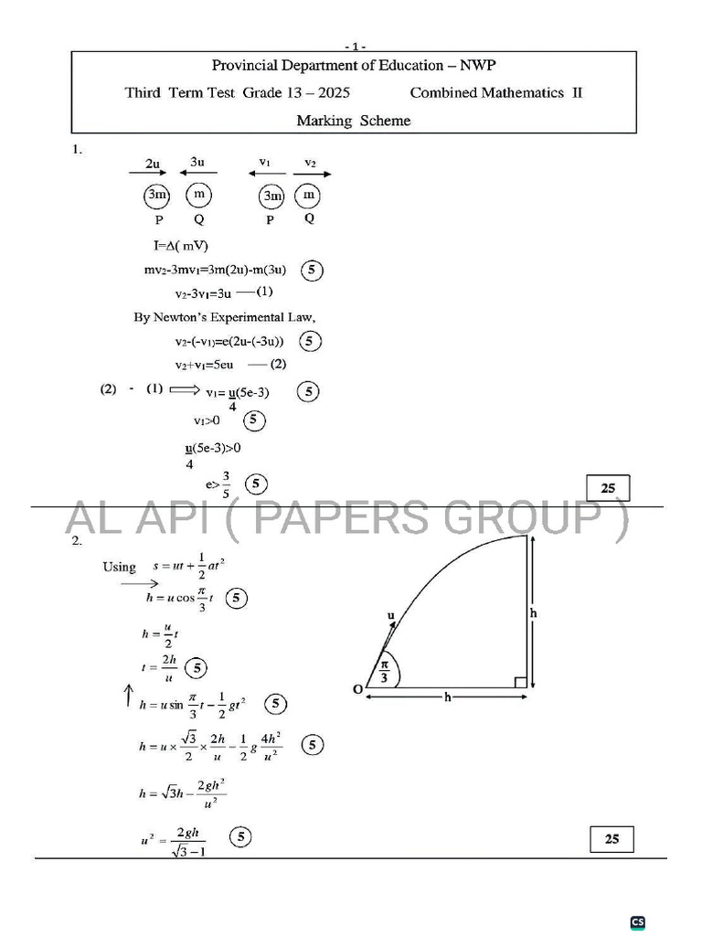 NWP Marking Cm2 2025 | PDF