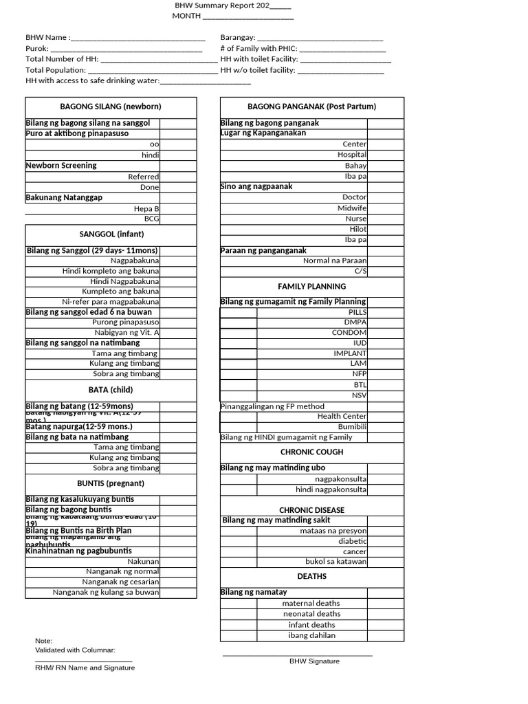 BHW Report | PDF