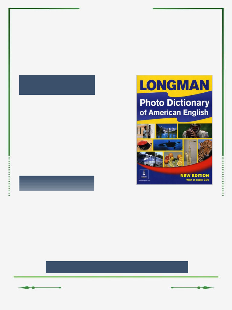 Longman Photo Dictionary of American English, New Edition Jennifer ...