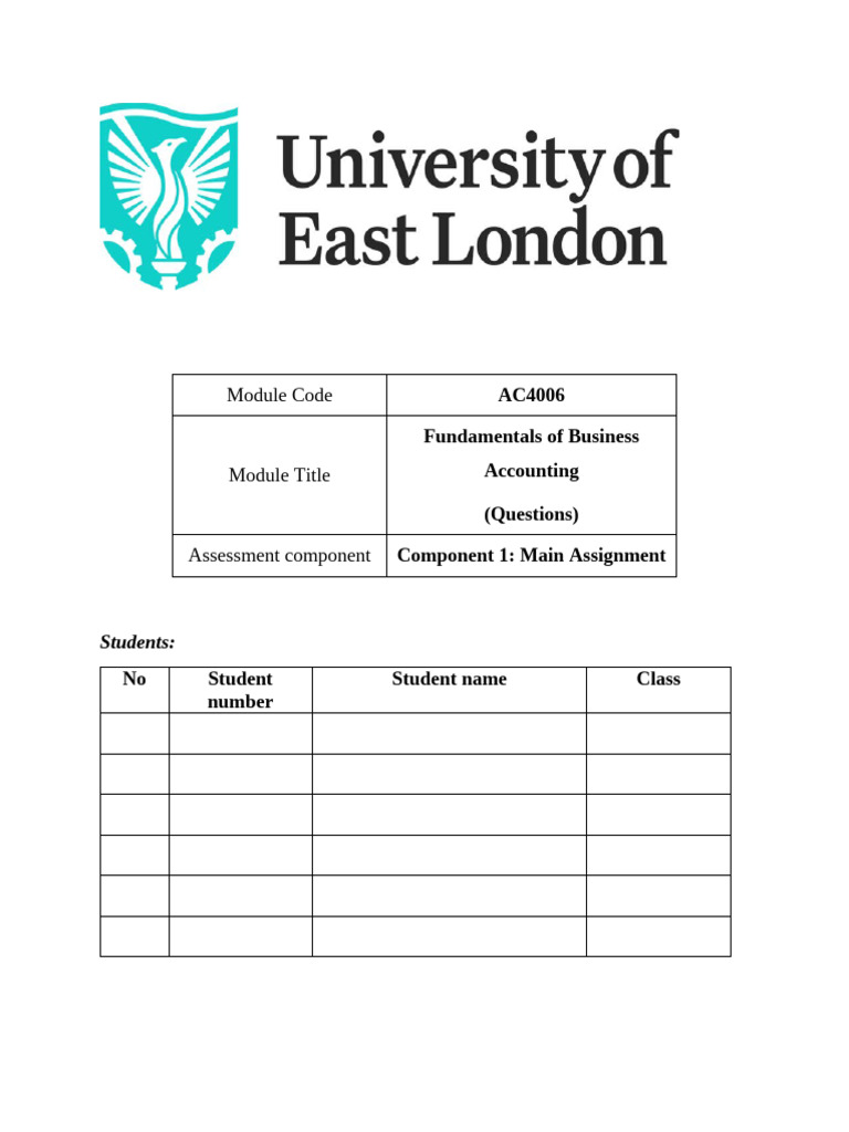 AC4006 Mid-Term Cover | PDF
