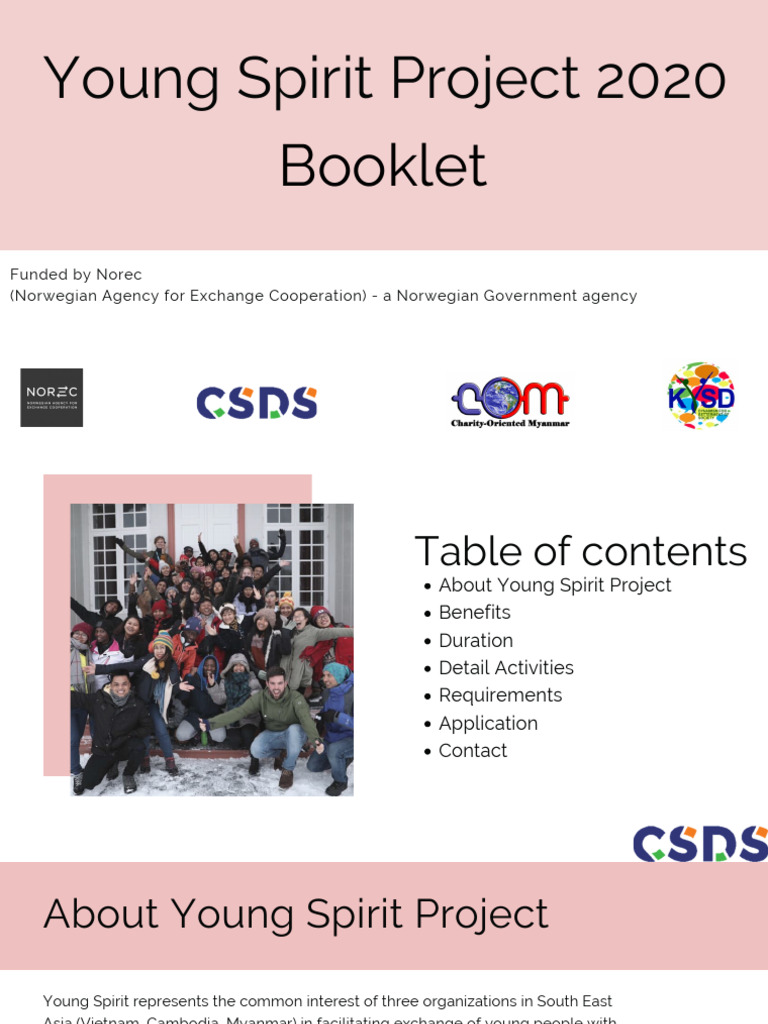 Young Spirit Project 2020-Booklet | PDF