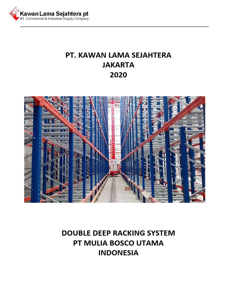 PROPOSAL DOUBLE DEEP RACK-201236-CKR | PDF | Beam (Structure) | Welding
