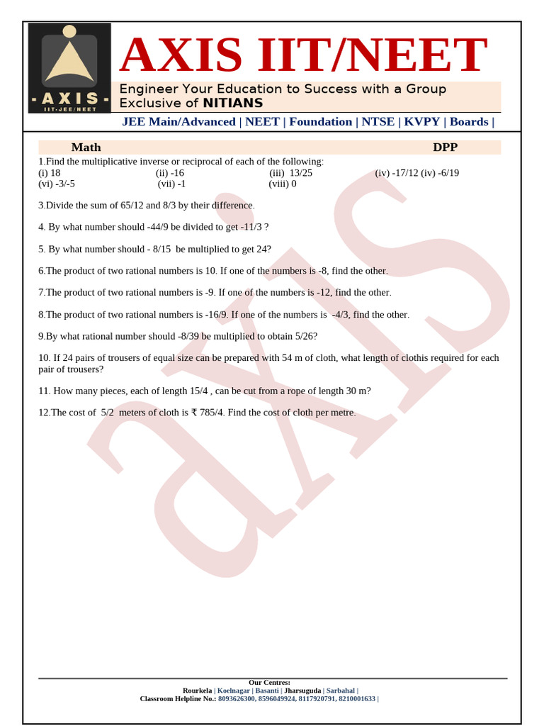 Math DPP | PDF