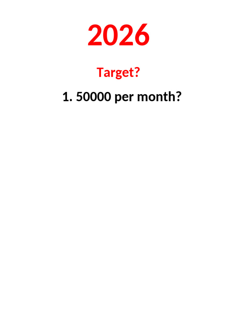 Per Month?: Target? | PDF