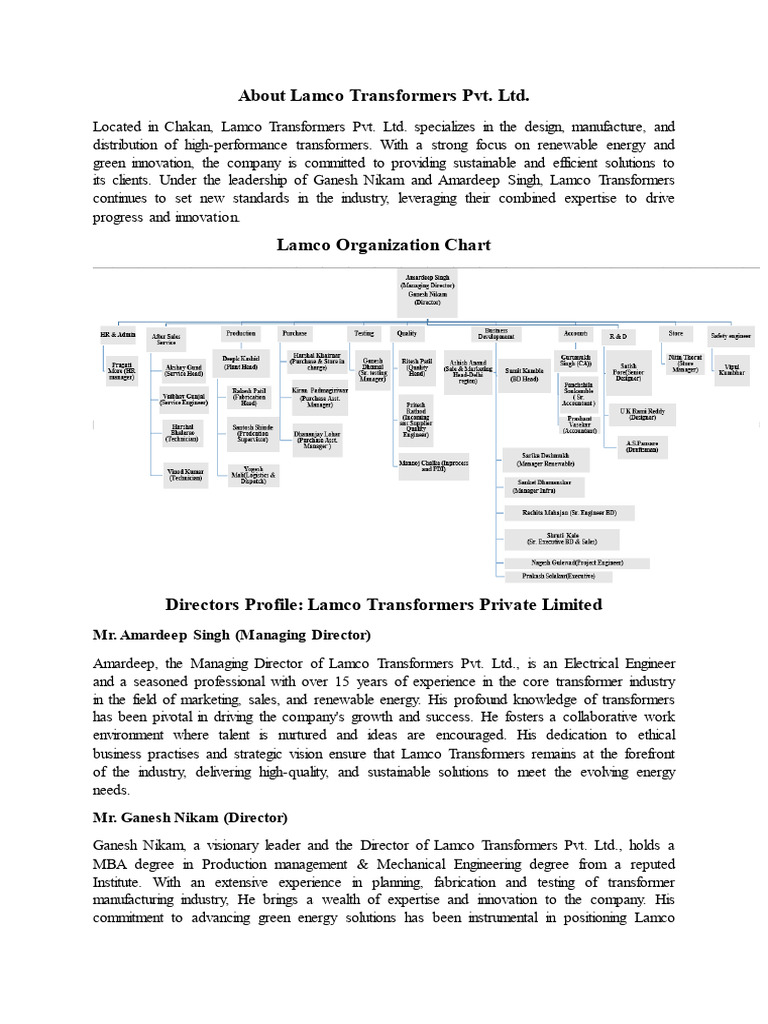 Annexure F2.3A Organization Chart | PDF | Innovation | Engineering