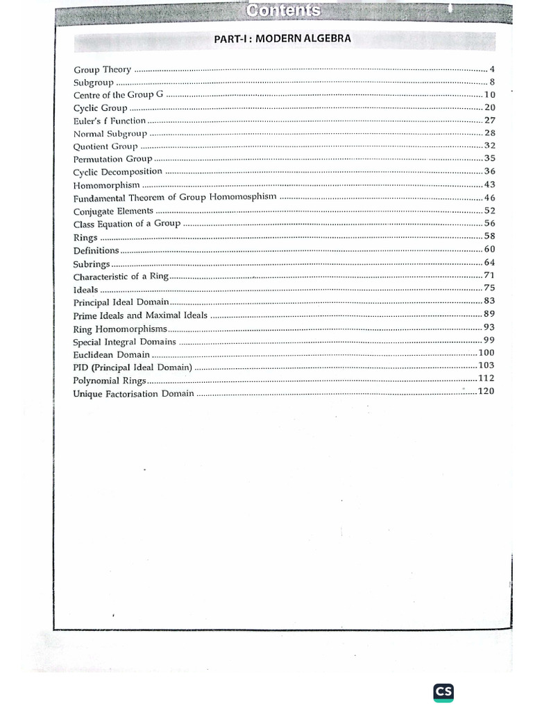 Modern Algebra Notes | PDF