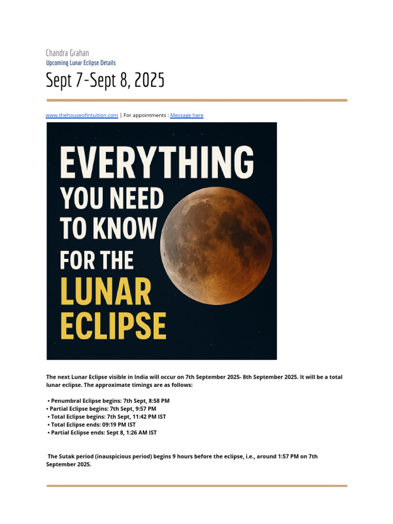 Chandra Grahan- Everything you need to know | PDF | Eclipse