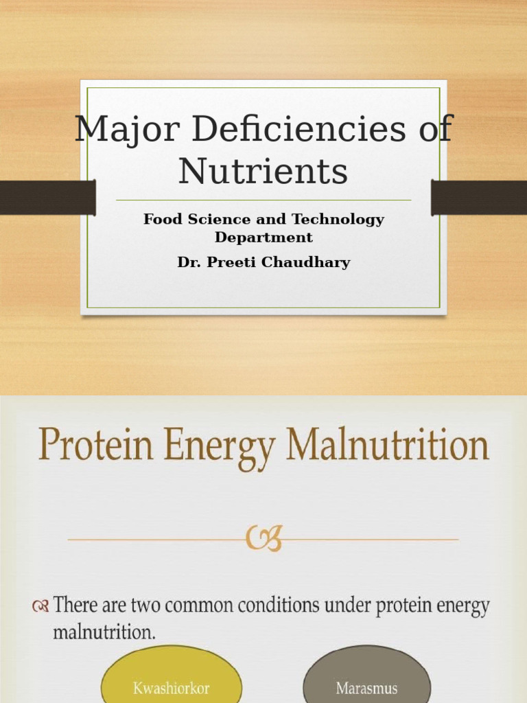 Nutritional Deficencies | PDF