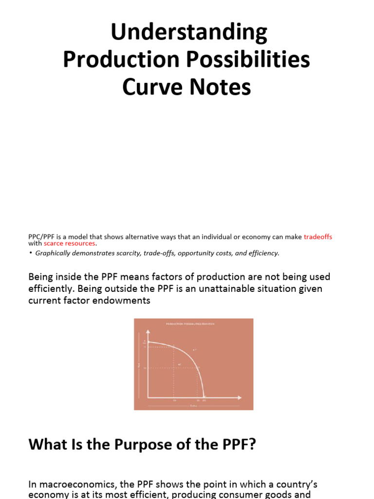 Understanding Production Possibilities Curve Notes | PDF