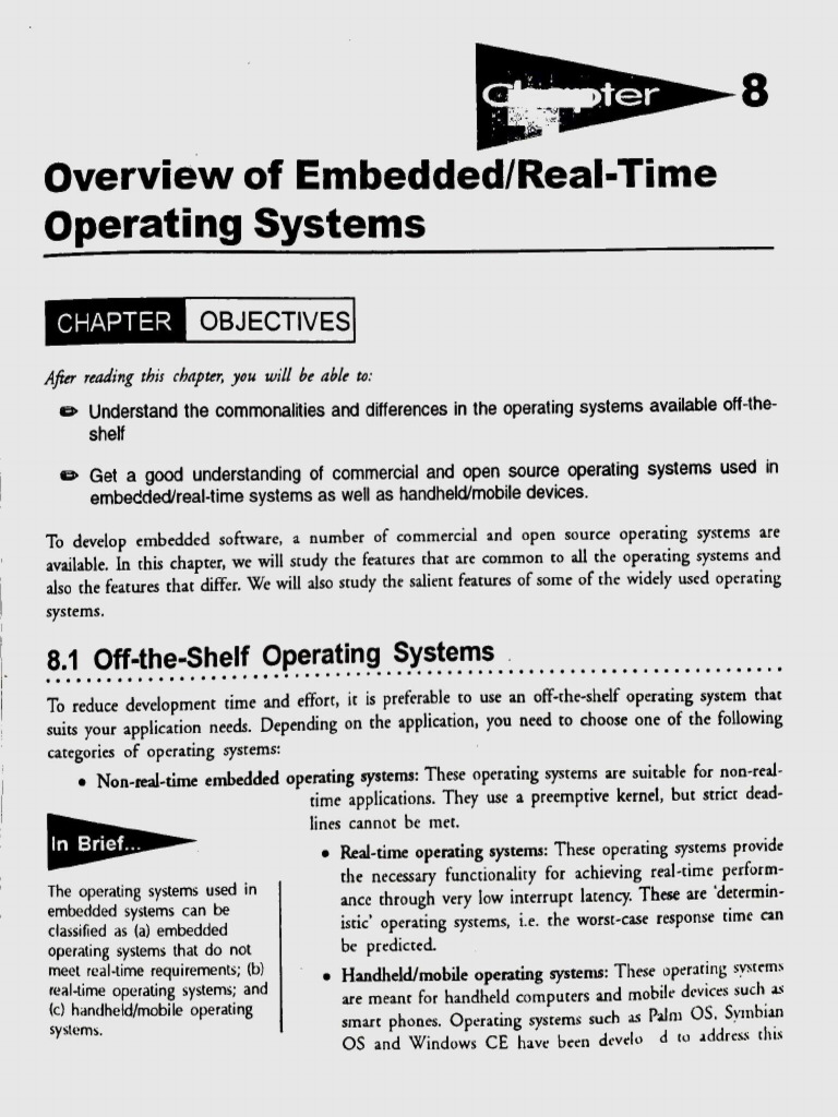Overview of Embedded Real Time Operating Systems | PDF | Operating ...