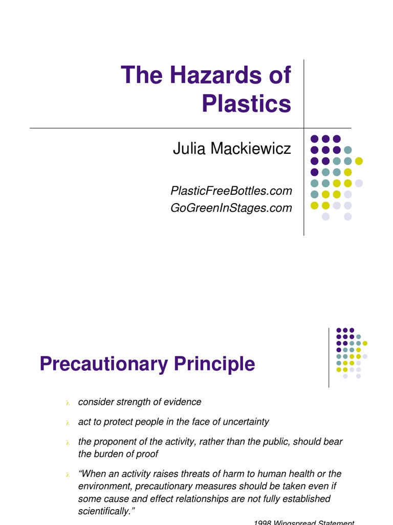 Hazards of Plastics: Health & Environment | PDF