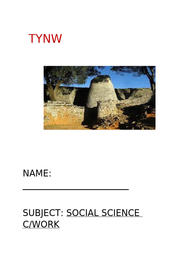 Social Science Classwork Label | PDF