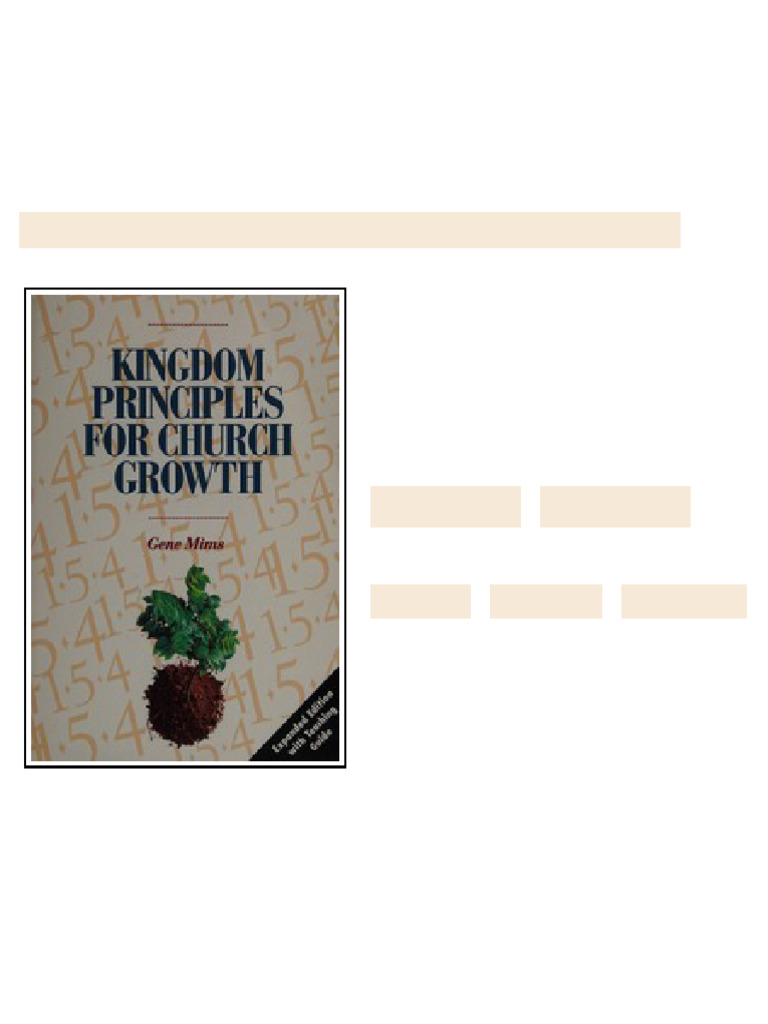 Kingdom principles for church growth ebook full digital unlock | PDF