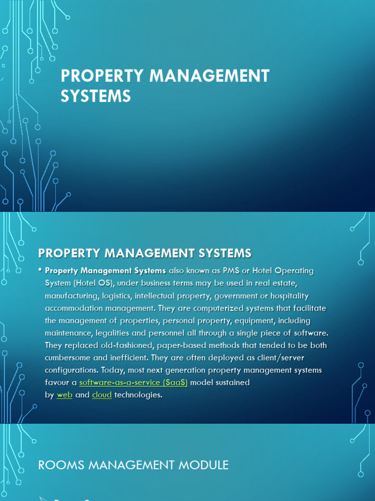 Property Management Systems | PDF | Credit Card | Business