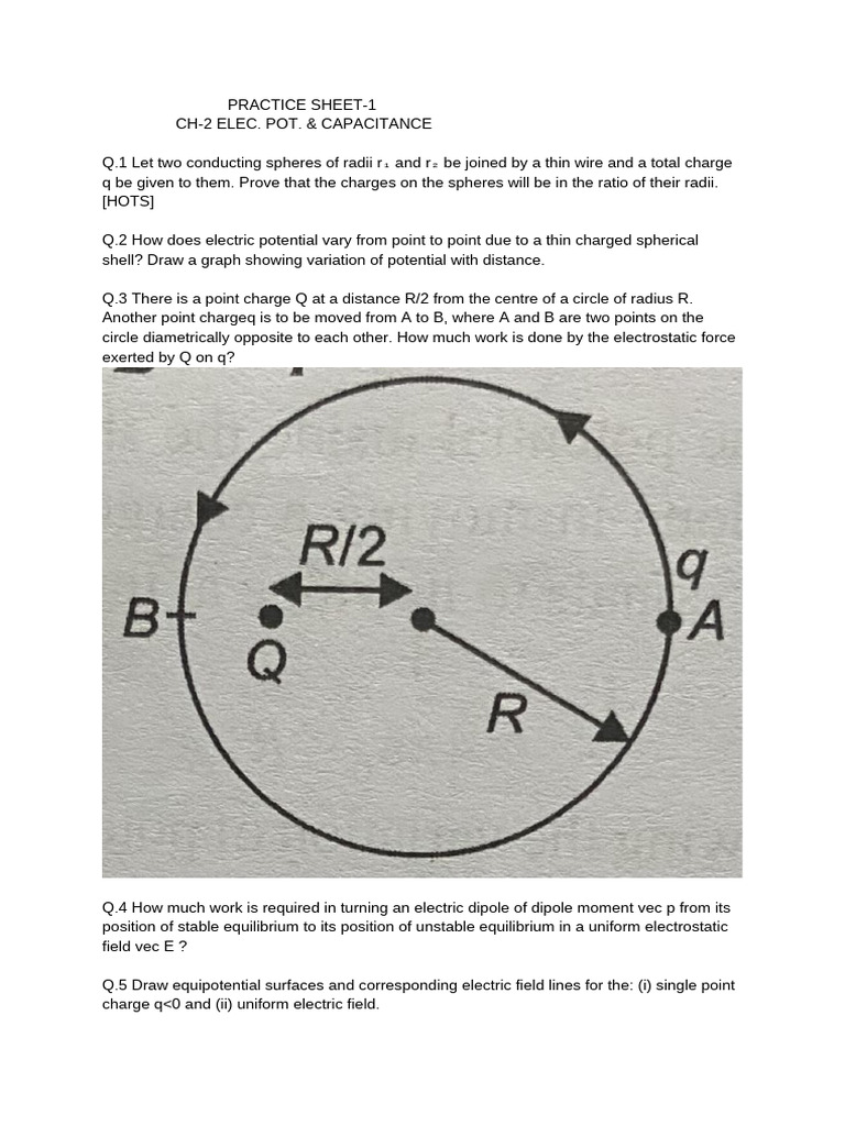 Xii Ch 2 Prac.sheet 1 | PDF