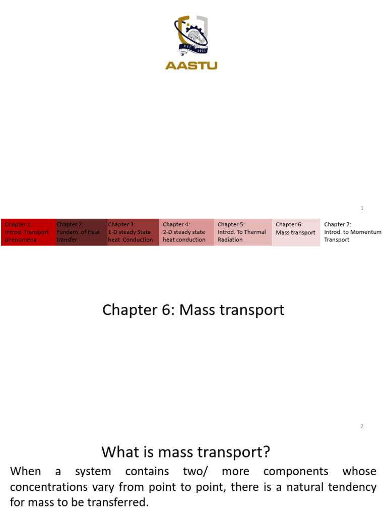 Ch 6L Mass Transfer | PDF | Boundary Layer | Diffusion
