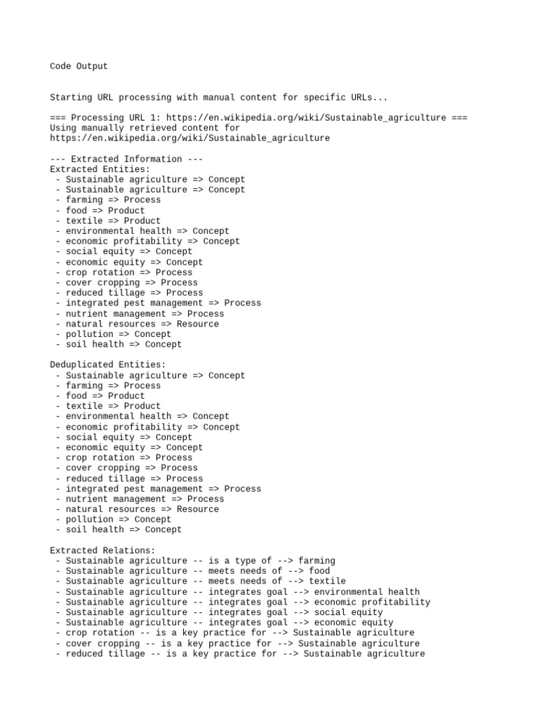 Code Output for LLMs | PDF | Food Security | Green Infrastructure