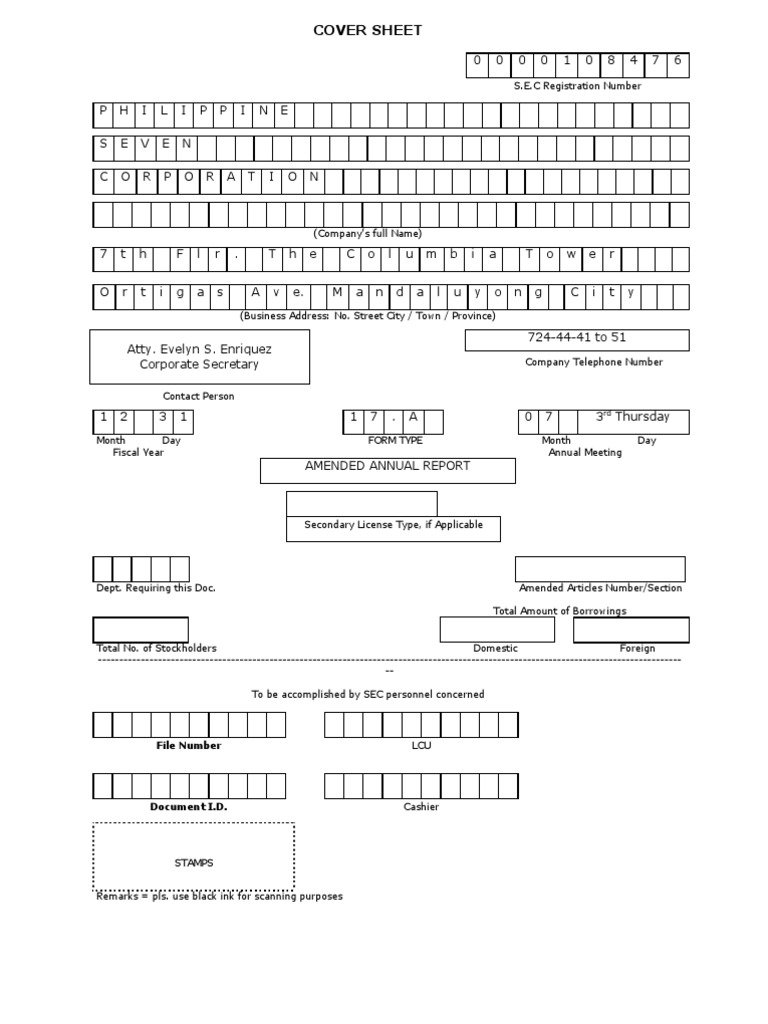 PSC 2011 Amended Annual Report SEC Form 17-A For SEC | Download Free ...