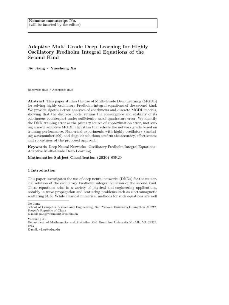 2601.04496v1 | PDF | Deep Learning | Integral Equation