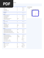SHS 100x6 Cross-Section Properties | PDF | Bending | Geometry