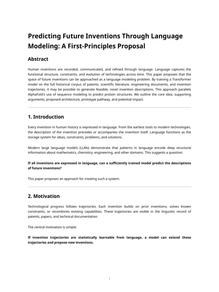 Future Invention Prediction Paper | PDF | Invention | Prediction