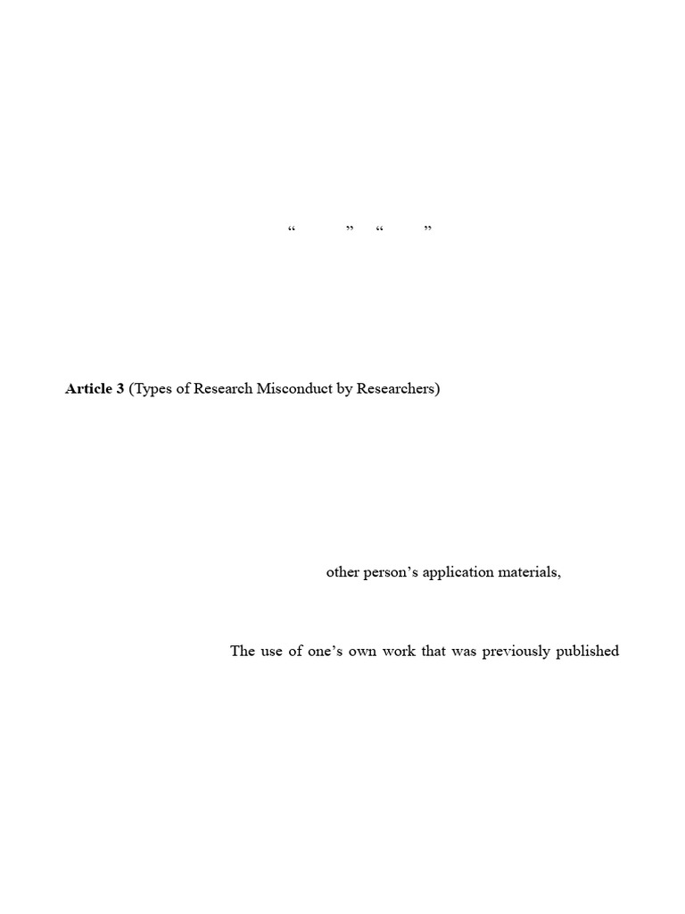 Guidelines For Handling and Investigating Research Misconduct by The ...