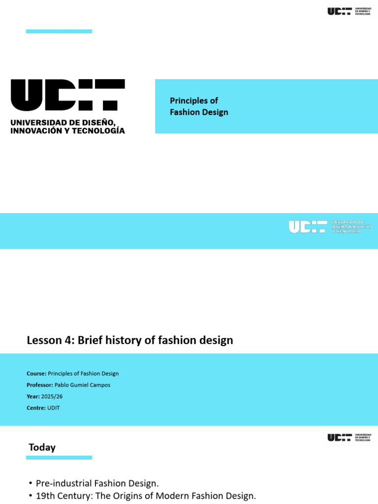 4 Class - Fashion Design History | PDF | Fashion Design | Fashion