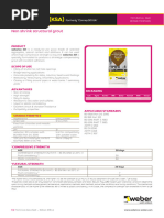 Weberep 331 TX Repair Mortar Data Sheet | PDF | Concrete | Building ...