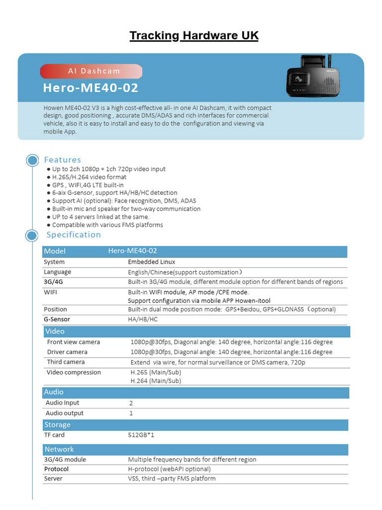 Hero-ME40-02 (V3) - Datasheet | PDF | Wi Fi | 4 G