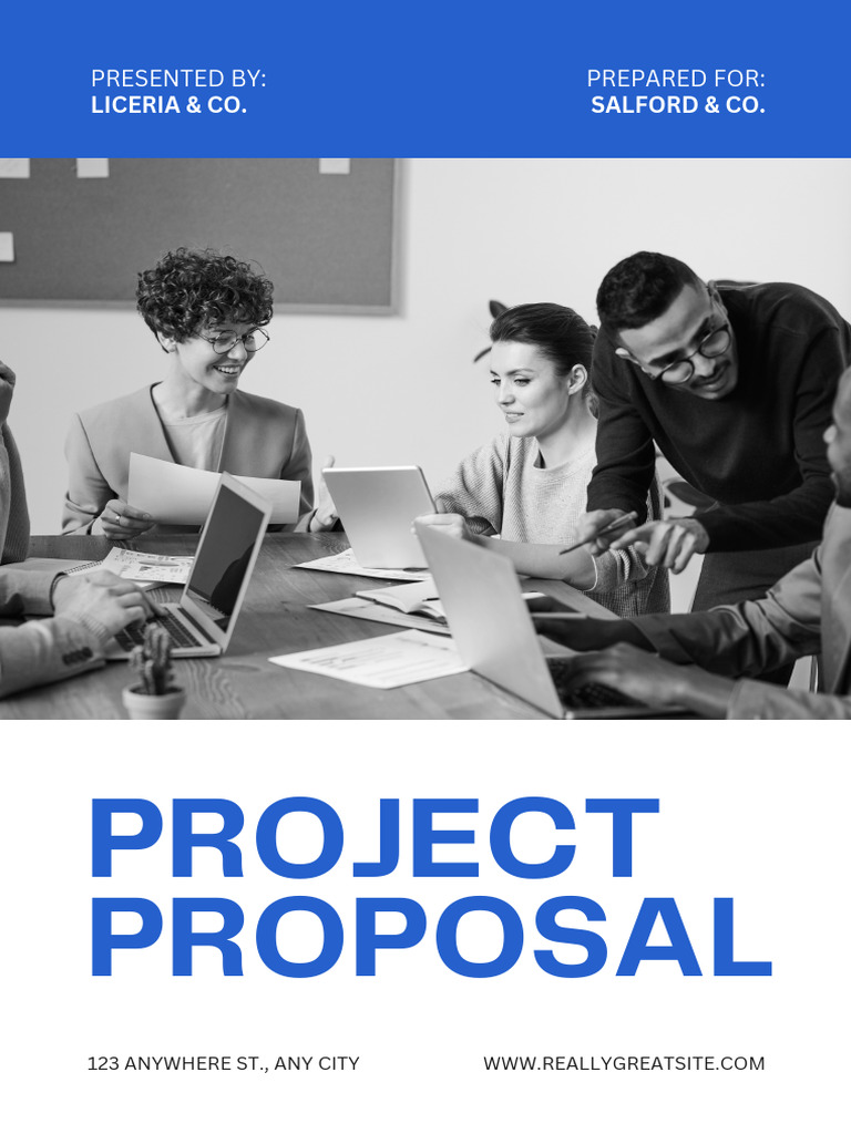 Blue and White Modern Project Proposal | PDF | Infrastructure | Innovation