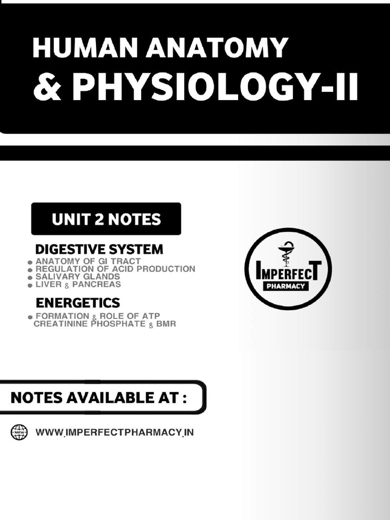 UNIT 2 Human Anatomy Physiology II IMPERFECT PHARMACY Compressed | PDF