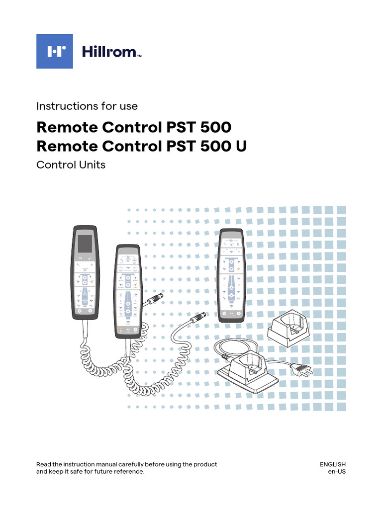 PST 500 Remote Control IFU | PDF | Electrical Connector | Touchscreen