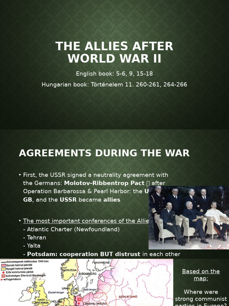 1 the Allies After World War II 1 | PDF | Allies Of World War II ...