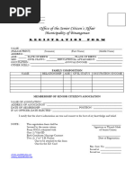 OSCA Senior Citizen ID Registration Form | PDF | Authentication ...