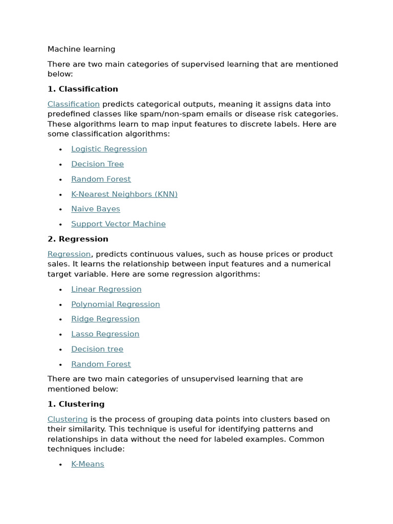 Machine Learning Basic Terminoligies | PDF | Machine Learning ...