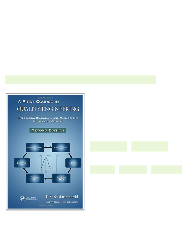 A First Course in Quality Engineering Integrating Statistical and ...