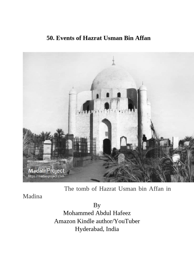50 Events of Hazrat Usman Bin Affan | PDF | Umar | Muhammad