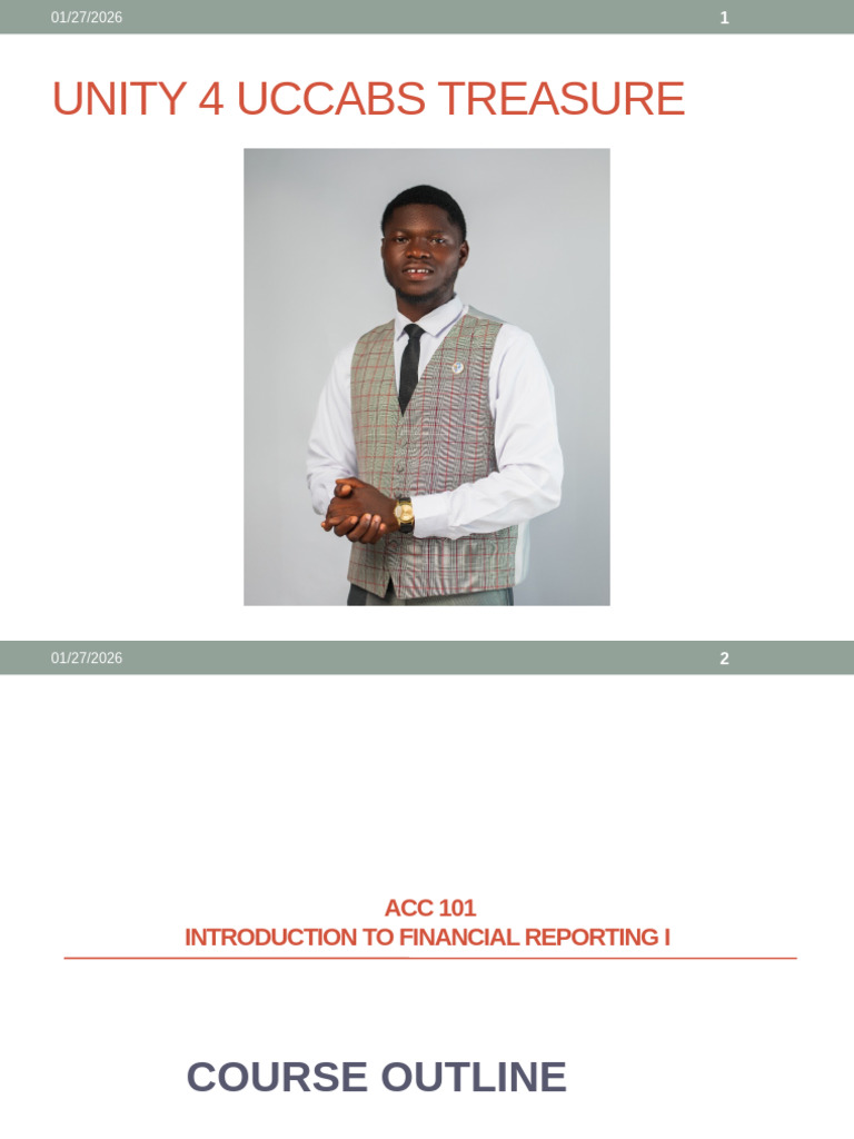 Acc 101 - Introduction To Financial Reporting I | PDF | International ...