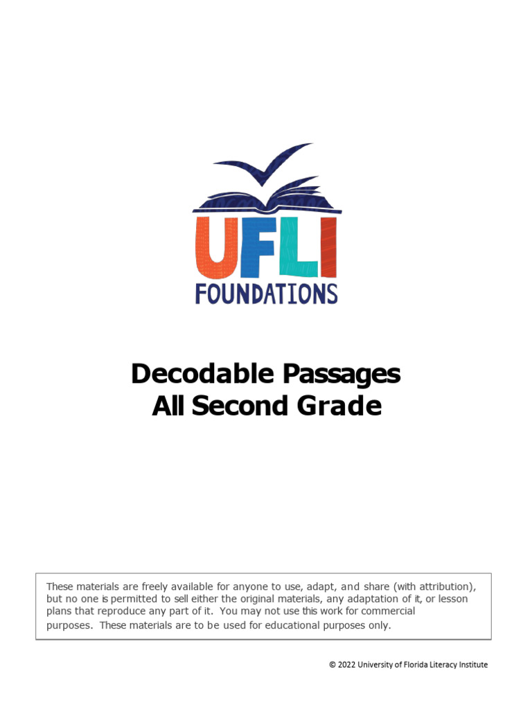 Foundations Decodables Second (2) | PDF