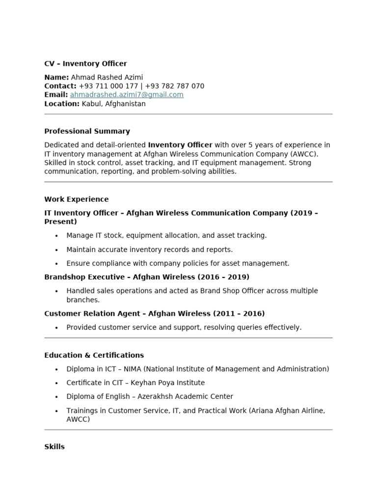 Rashid 2025 CV | PDF