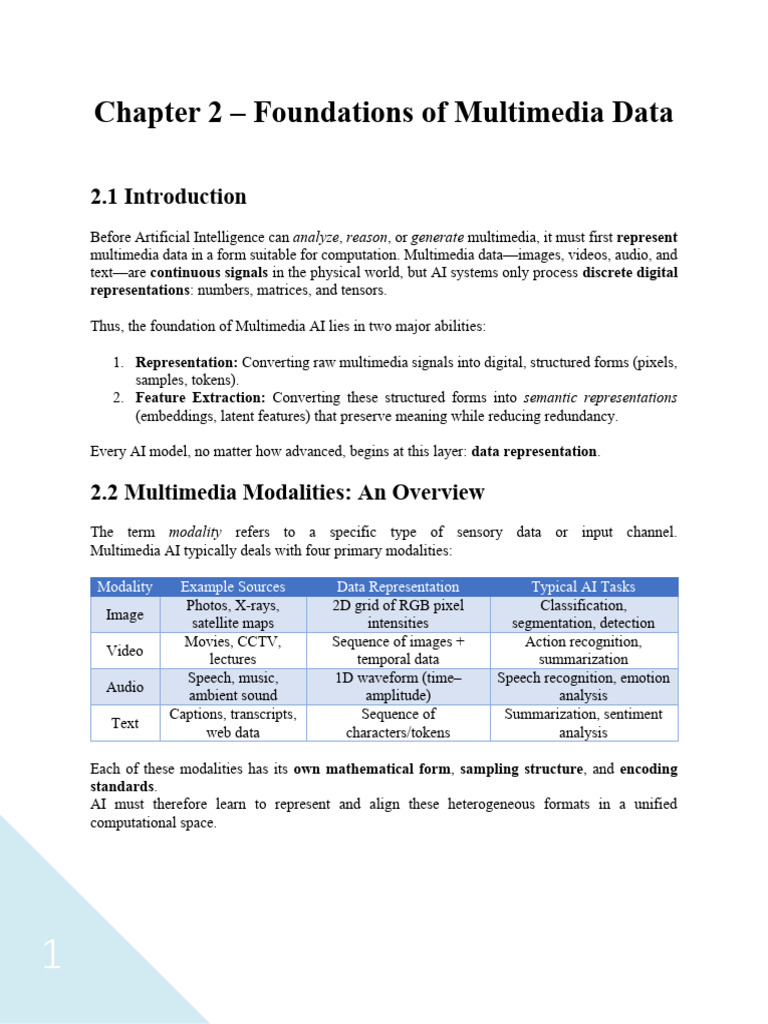 Lecture5 Chapter 2&3 MM-AI | PDF | Data Compression | Machine Learning